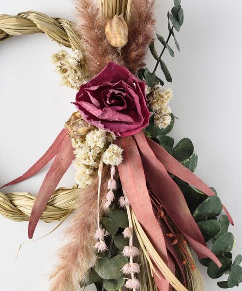 I.D.E.A international（イデアインターナショナル）の「Dry Flower Shimenawa Ring M 2020 ...