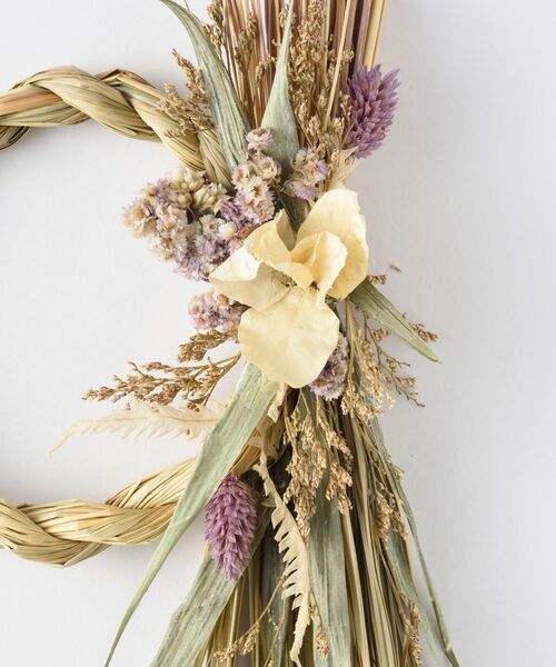 I.D.E.A international（イデアインターナショナル）の「Dry Flower Shimenawa Ring M 2020 ...