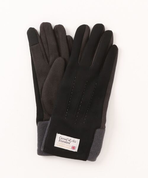 SETUP7（セットアップセブン）の「【SETUP7】スマホ対応 フェイクスエード 裏ボア レディース手袋 WE（手袋）」 - WEAR