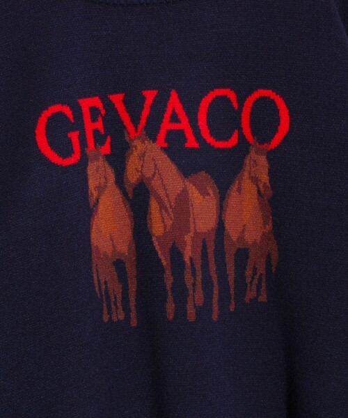 GEVACO（ゲバコ）の「【GEVACO/ゲバコ】スリーホースジャガード プルオーバーニット ワンポイントロゴ（ニット/セーター）」 - WEAR