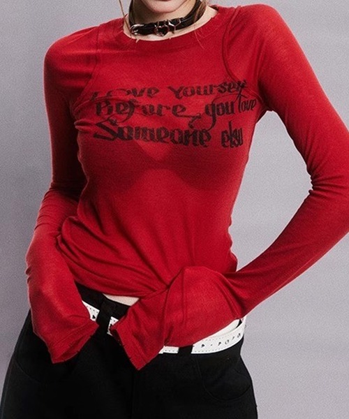 LYEON（リヨン）の「ロゴシアーロンT（Tシャツ/カットソー）」 - WEAR