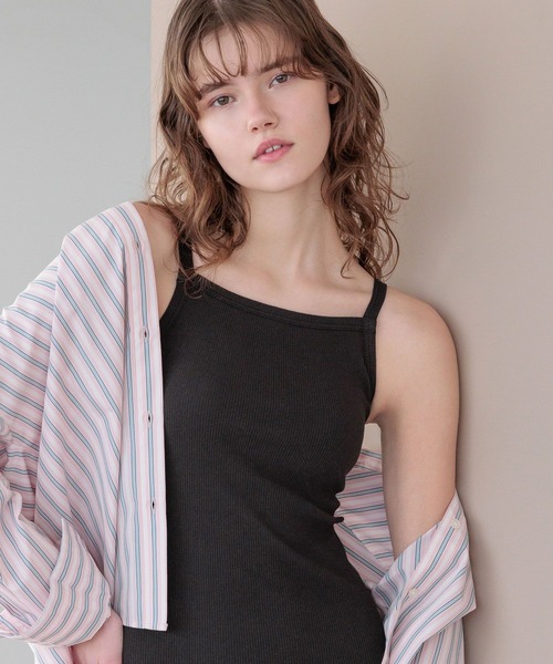 bijorie（ビジュリィ）の「【bijorie】カップ付きリブスクエアキャミ／NEW BASIC 25SS（インナーウェア/肌着）」 - WEAR