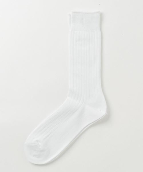HARUSAKU（ハルサク）の「HARUSAKU Mens PLAIN RIB SOCKS:ハルサク メンズ プレーン リブソックス（ソックス/靴下）」 - WEAR