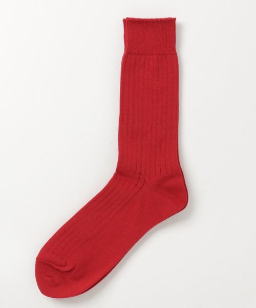 HARUSAKU（ハルサク）の「HARUSAKU Mens PLAIN RIB SOCKS:ハルサク メンズ プレーン リブソックス（ソックス/靴下）」 - WEAR