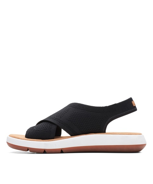 Clarks（クラークス）の「Jemsa Dash / ジェムサダッシュ (ブラックニット)（サンダル）」 - WEAR