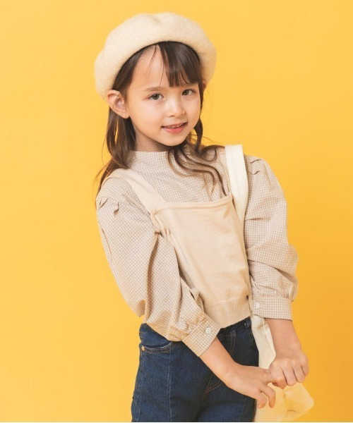 URBAN CHERRY（アーバンチェリー）の「【creamy sweets】ニットビスチェ＋ギンガムチェックブラウスセット（シャツ/ブラウス）」 - WEAR