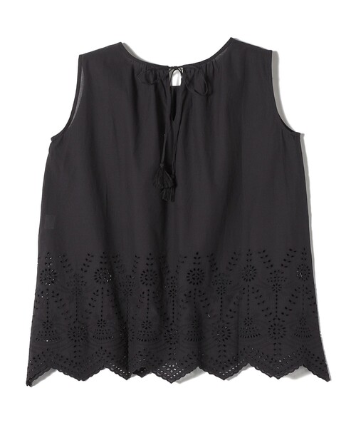 SHIPS（シップス）の「Fanaka:〈手洗い可能〉レース パネル ノースリーブ ブラウス（シャツ/ブラウス）」 - WEAR