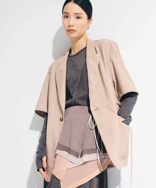 【STUDIOUS/ステュディオス】Half Sleeve Summer Wool Jacket/ハーフスリーブサマーウールジャケット（テーラードジャケット）｜STUDIOUS（ステュディオス ...