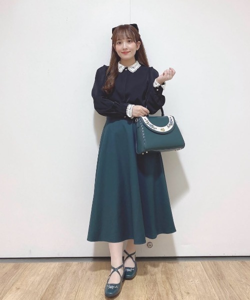 セール】【3サイズ展開】コルセットベルト2wayフレアースカート/fint