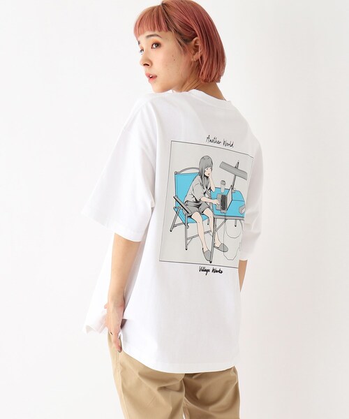 BASECONTROL（ベースコントロール）の「 イラストレーター Mar 限定 バックプリント半袖Tシャツ（Tシャツ/カットソー）」 - WEAR