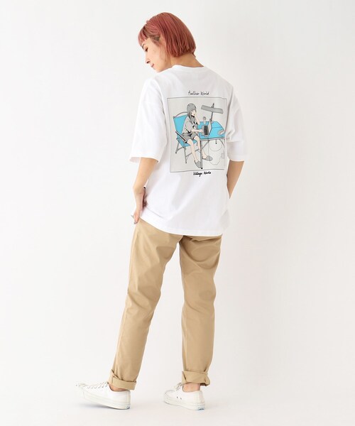 BASECONTROL（ベースコントロール）の「 イラストレーター Mar 限定 バックプリント半袖Tシャツ（Tシャツ/カットソー）」 - WEAR