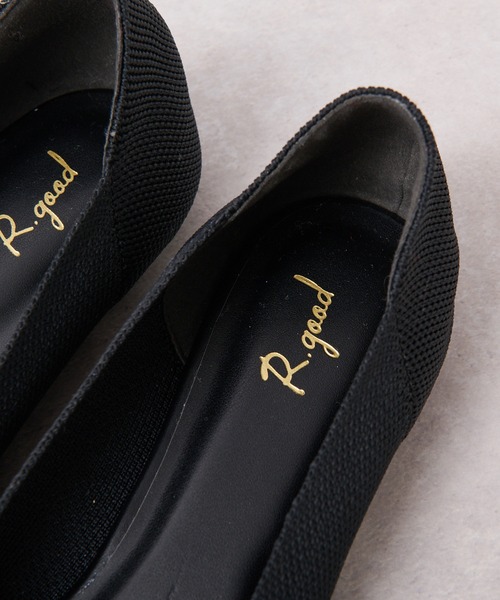 RIVE DROITE（リヴドロワ）の「R.good(アールドットグッド)/ニットフラットパンプス（パンプス）」 - WEAR