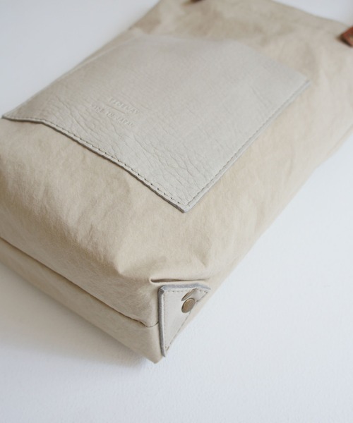 NYLON LEATHER POCKET TOTE（トートバッグ）｜TIDEWAY（タイドウェイ