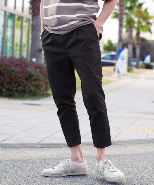roshell（ロシェル）の「1タック綿麻ストレッチイージーアンクルスラックス（スラックス）」 - WEAR