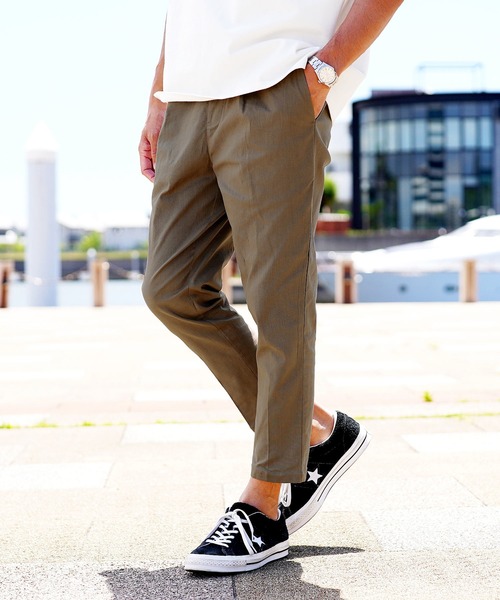 roshell（ロシェル）の「1タック綿麻ストレッチイージーアンクルスラックス（スラックス）」 - WEAR