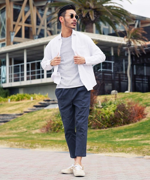 roshell（ロシェル）の「1タック綿麻ストレッチイージーアンクルスラックス（スラックス）」 - WEAR