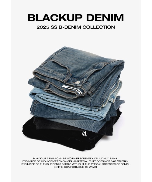 BLACKUP（ブラックアップ）の「[B-DENIM] WASHING HALF PANTS 023（デニムパンツ）」 - WEAR