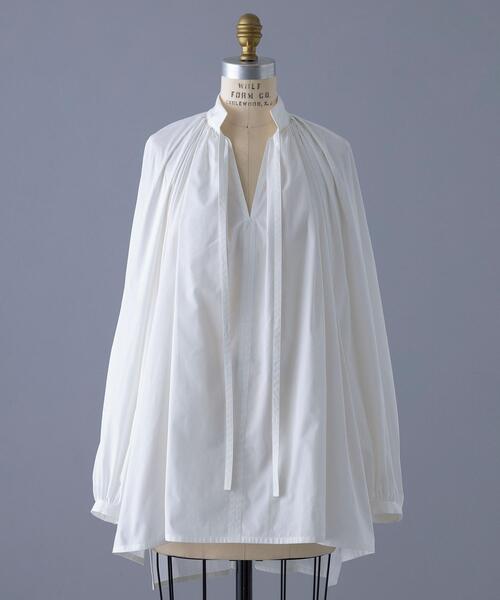 BLAMINK（ブラミンク）の「 R C/S RBN GATH LSL ブラウス（シャツ/ブラウス）」 - WEAR