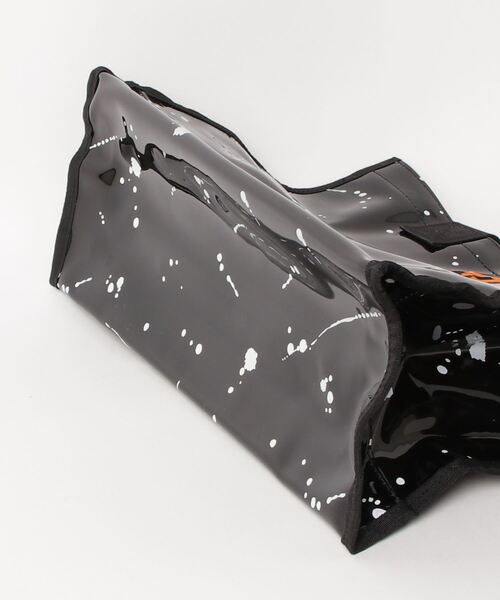 KiU（キウ）の「KiU/キウ PVC クリアバッグ ハンドトートバッグ スプラッシュブラック K335-135（トートバッグ）」 - WEAR