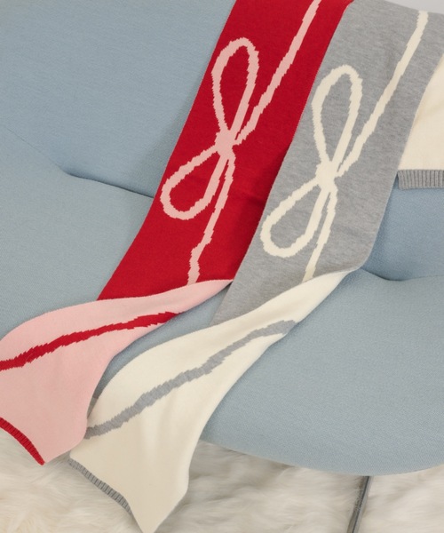 Birthday room（バースデイルーム）の「リボンニットマフラー / ribbon knit muffler（マフラー）」 - WEAR