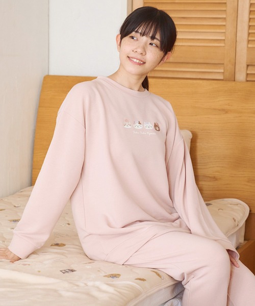 JEANS MATE（ジーンズメイト）の「【HAPiNS/ハピンズ】暖か伸びにゃんパジャマ（ルームウェア/パジャマ）」 - WEAR