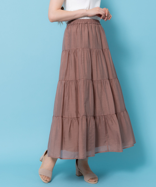 Rewde（ルゥデ）の「4段ﾃｨｱｰﾄﾞｽｶｰﾄ（9R10-05112）（スカート）」 - WEAR
