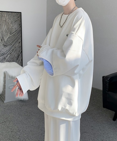 FVLMEN（フルメン）の「【FVLMEN】fake layered sweat tops/フェイクレイヤード スウェット トップス ...