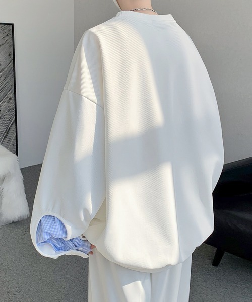 FVLMEN（フルメン）の「【FVLMEN】fake layered sweat tops/フェイクレイヤード スウェット トップス ...