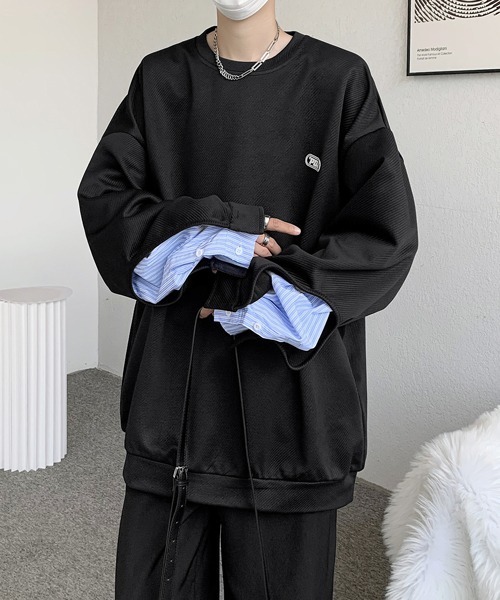 FVLMEN（フルメン）の「【FVLMEN】fake layered sweat tops/フェイクレイヤード スウェット トップス ...