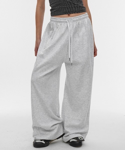 BLACKUP（ブラックアップ）の「[B-BASIC] エアスウェットワイド2WAYバンディングパンツ（スウェットパンツ）」 - WEAR