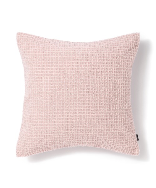 Francfranc（フランフラン）の「ファンシーグリッド クッションカバー 450×450 ライトピンク（B-082）（クッション/クッションカバー）」 - WEAR