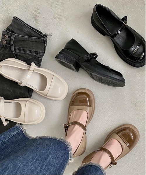【セール】【OKUOKU 0909】ベルト付き ローヒール パンプス oku-shoes-669112415133-32（パンプス ...