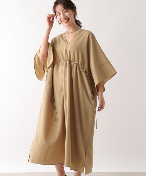 LEPSIM（レプシィム）の「Vネックシャーリングワンピース 112019（ワンピース）」 - WEAR