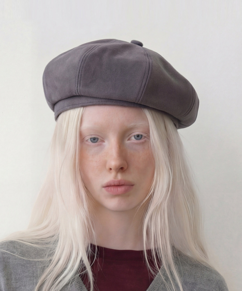 Suede Beret BREAD BERET / T SUEDE / SMOKE GREY（ハンチング/ベレー帽）｜UNDERCONTROL ...