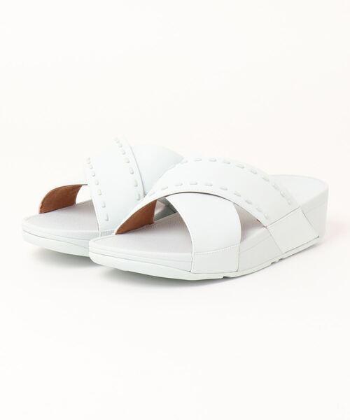 【fitflop】フィットフロップ LULU RUBBER-STUD LEATHER CROSS SLIDES（サンダル）｜fitflop（フィットフロップ）のファッション通販 - ZOZOTOWN