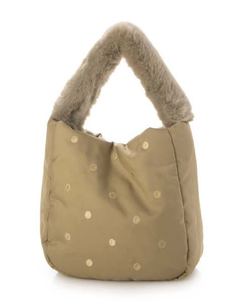 【セール】カシュカシュ cachecache / エコファーワンハンドルドット刺繍トート（トートバッグ）｜cache cache（カシュ カシュ）のファッション通販 - ZOZOTOWN