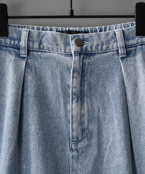 SITRY（シトリー）の「1Tuck Wide Straight Denim Pants/1タック ワイド ストレート デニムパンツ（デニムパンツ）」 - WEAR