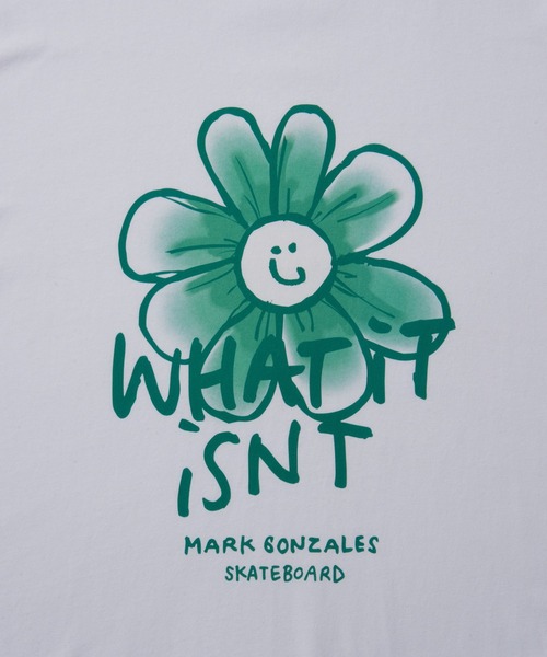Mark Gonzales（マーク・ゴンザレス）の「【MARKGONZALES】What it isNt フラワーアイコンプリントTEE ...