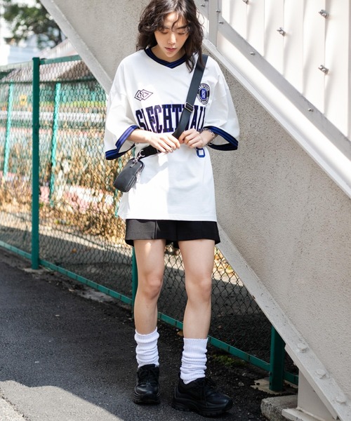 WEGO（ウィゴー）の「WEGO/ラインリブゲームシャツ（Tシャツ/カットソー）」 - WEAR