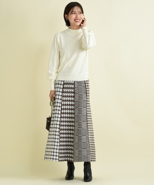 INTERPLANET（インタープラネット）の「VERTICALチェックニットスカート（スカート）」 - WEAR