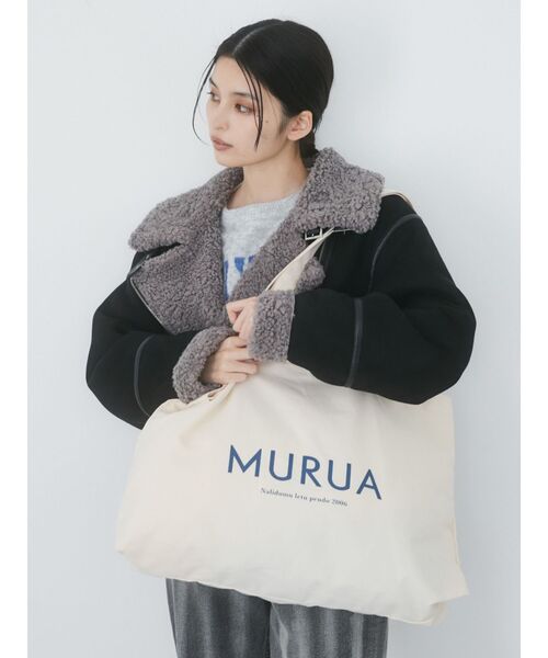 MURUA（ムルーア）の「BIGロゴトートバッグ（ハンドバッグ）」 - WEAR