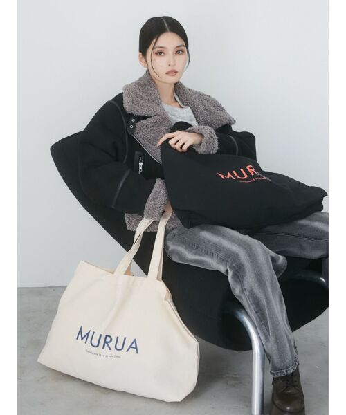 MURUA（ムルーア）の「BIGロゴトートバッグ（ハンドバッグ）」 - WEAR
