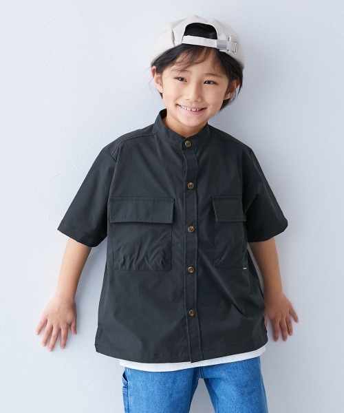 devirock（デビロック）の「【セットアップ可能】シワになりにくい カーゴポケット ノーカラーシャツ（シャツ/ブラウス）」 - WEAR