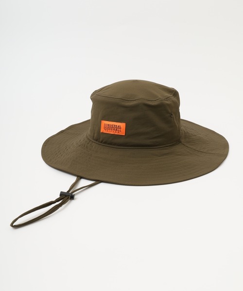 UNIVERSAL OVERALL（ユニバーサルオーバーオール）の「UNIVERSAL OVERALL UVカット 撥水加工 裏地メッシュ シャダン ロングブリムハット 帽子 男女兼用（ハット ...