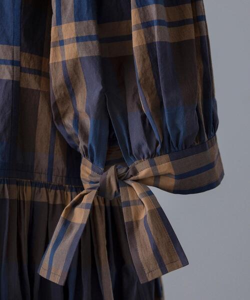 BLAMINK（ブラミンク）の「 R CO CHK CN RBN/SL ワンピース（ワンピース）」 - WEAR