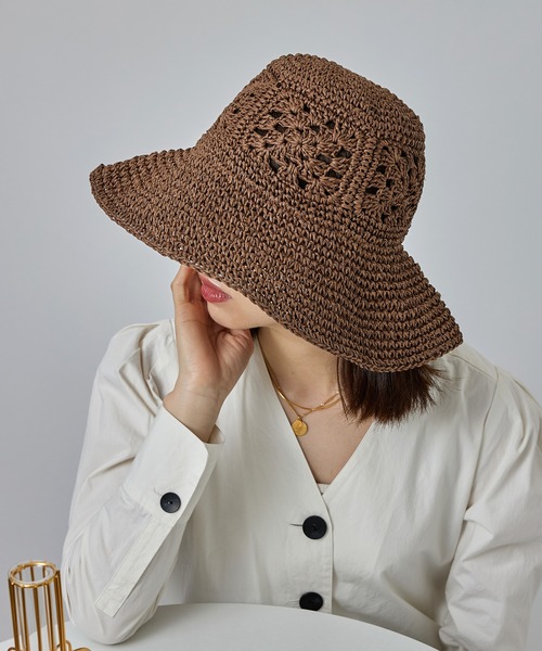 SETUP7（セットアップセブン）の「【SETUP7】クロシェ編みハンドメイドハット SNBD（ハット）」 - WEAR