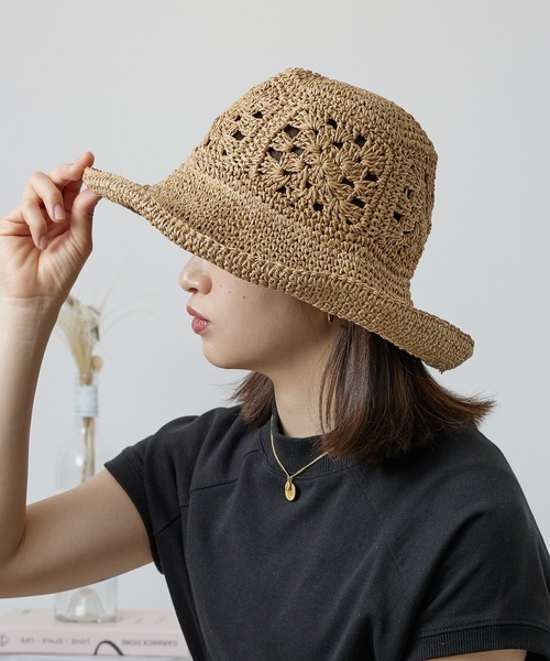 SETUP7（セットアップセブン）の「【SETUP7】クロシェ編みハンドメイドハット SNBD（ハット）」 - WEAR