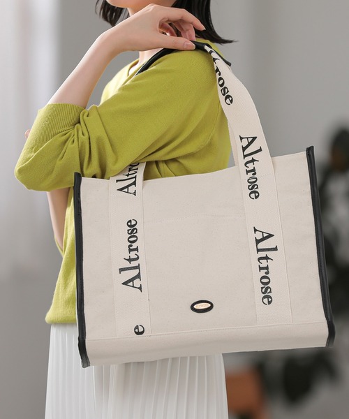ALTROSE（アルトローズ）の「ロゴテープ キャンバストート リリーL（トートバッグ）」 - WEAR
