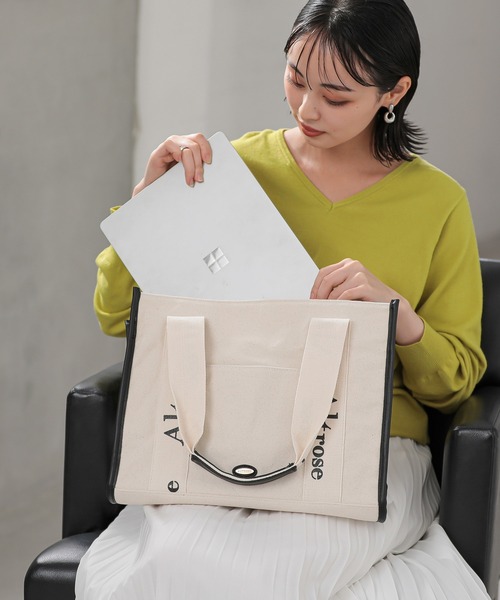 ALTROSE（アルトローズ）の「ロゴテープ キャンバストート リリーL（トートバッグ）」 - WEAR