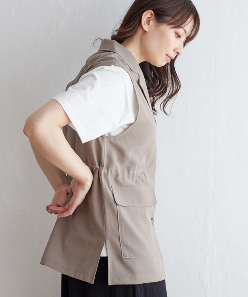 ikka（イッカ）の「さらっとウエストドロストジレ（ベスト）」 - WEAR